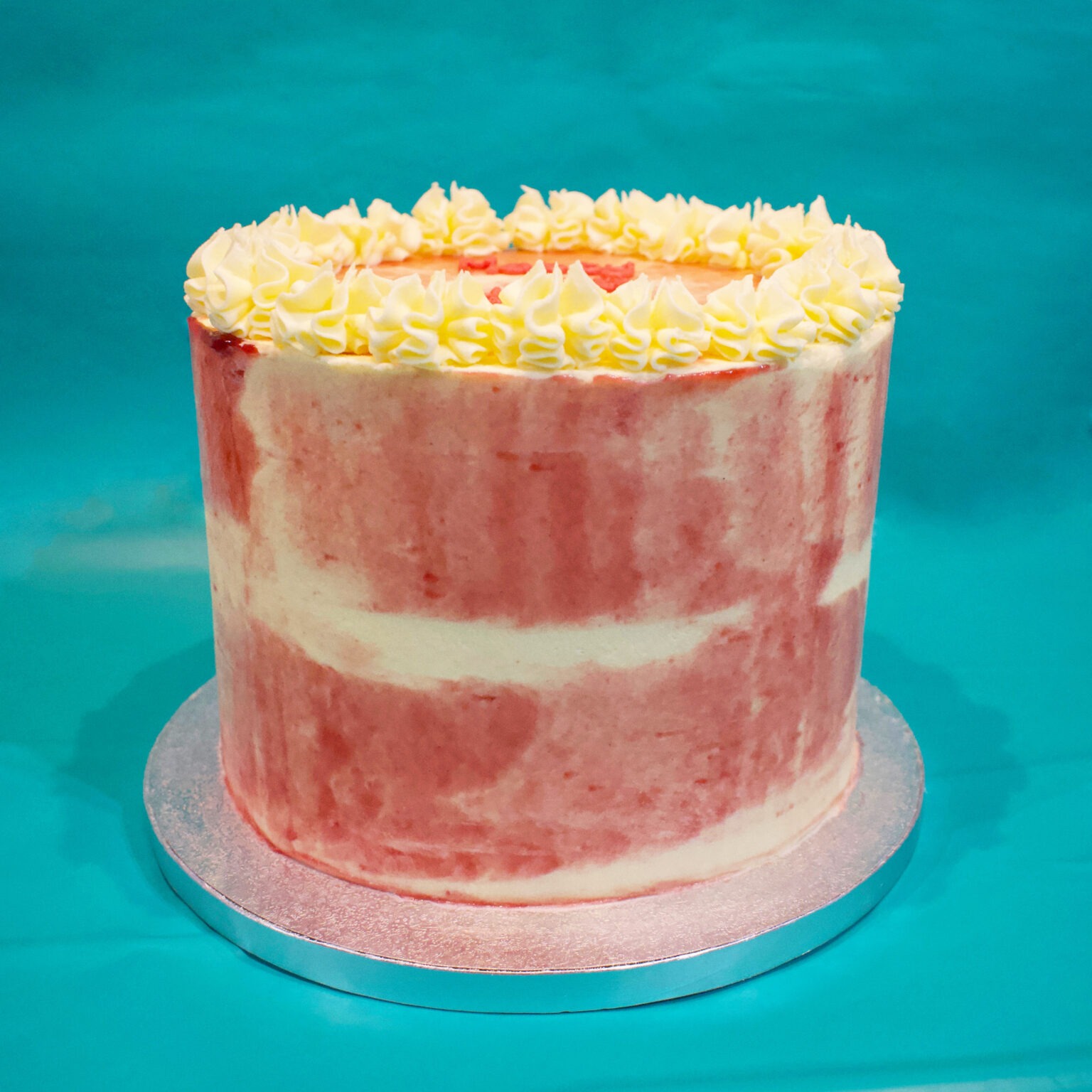 Vegan Raspberry Ripple Cake - Sweet Pea's